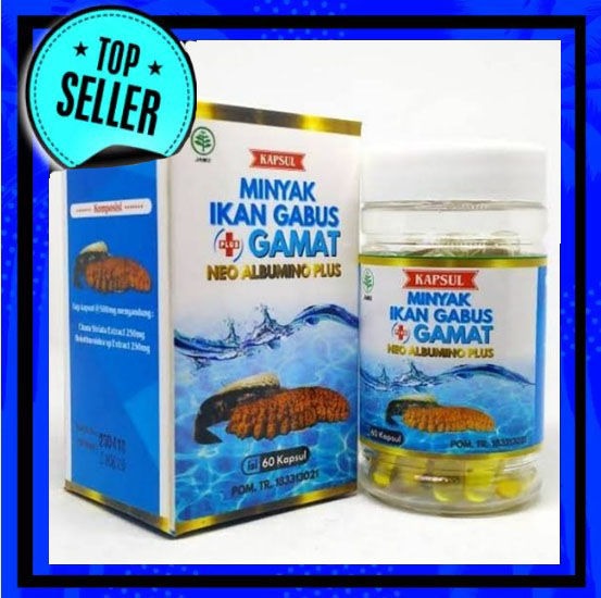 Minyak Ikan Gabus Plus Gamat 60 Kapsul - Neo Albumino Plus Gamat Emas ...