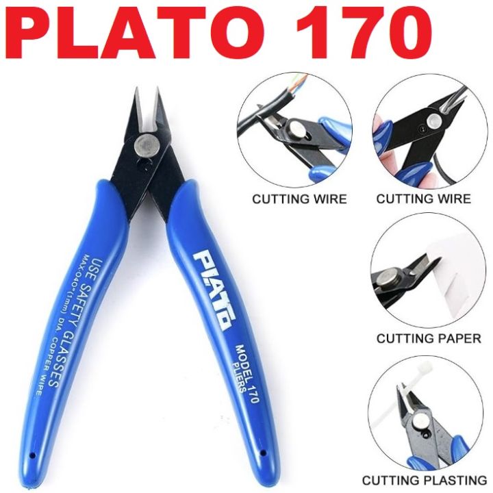 คีมตัด PLATO 170 Wishful Clamp DIY Electronic Diagonal Pliers Side ...