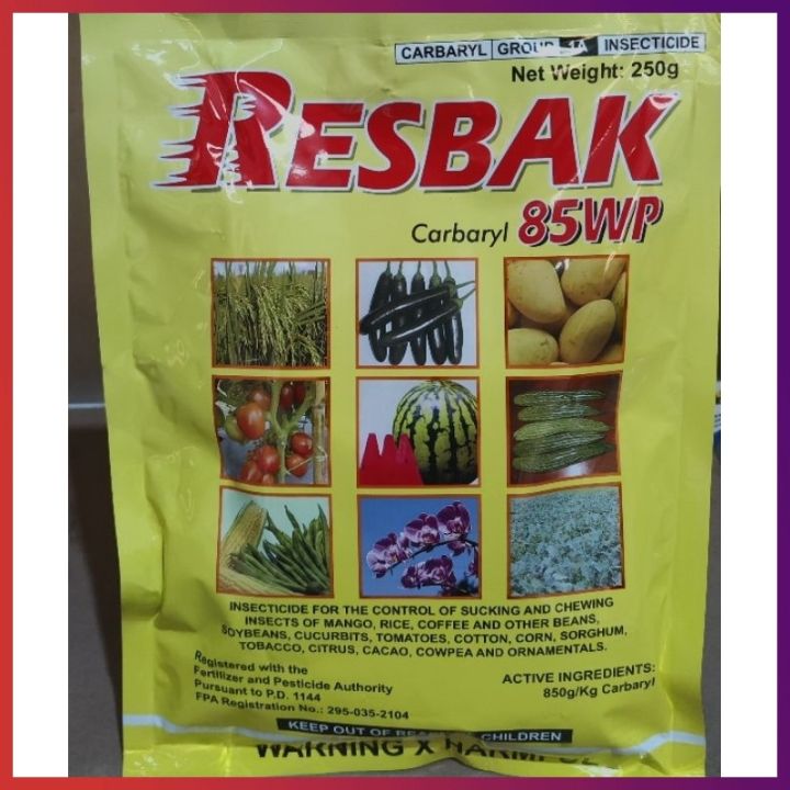 Resbak 85WP - 250g / Resbak Carbaryl insecticide | Lazada PH