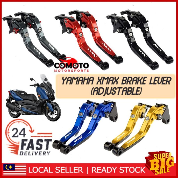 YAMAHA XMAX BRAKE LEVER (ADJUSTABLE ) BRAKE LEVER ADJUSTABLE READY ...