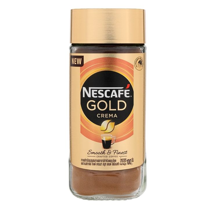 NESCAFE Gold Crema Smooth & Finest Crafted Coffee เนสกาแฟ กาแฟสำเร็จรูป ...