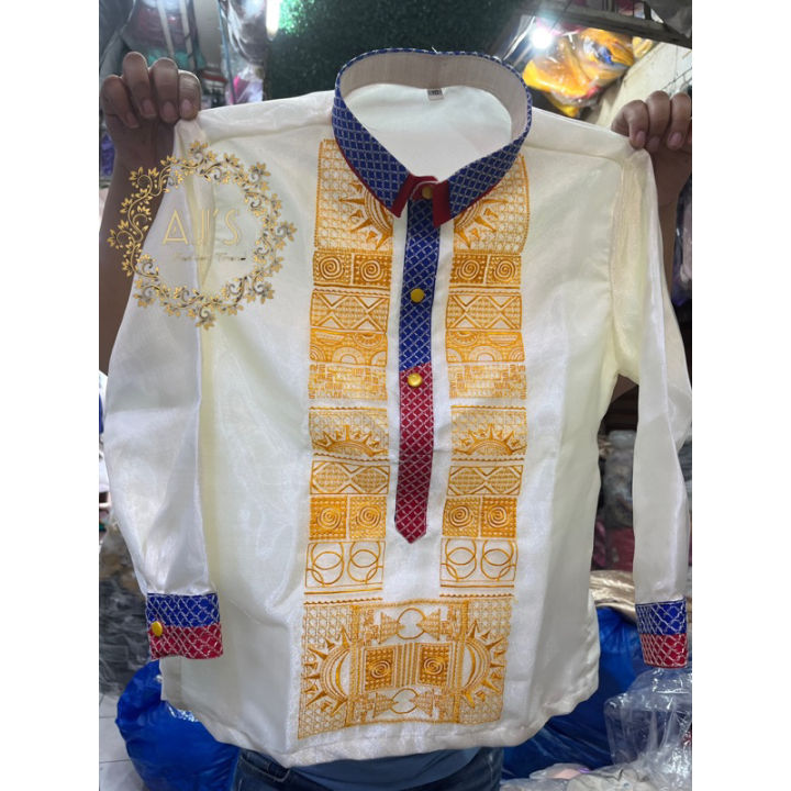 Barong with Lining Flag Inspired Design | Lazada PH