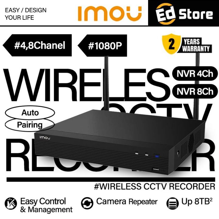 Dahua Imou 1080P 8 Channel Wireless CCTV Recorder network video ...