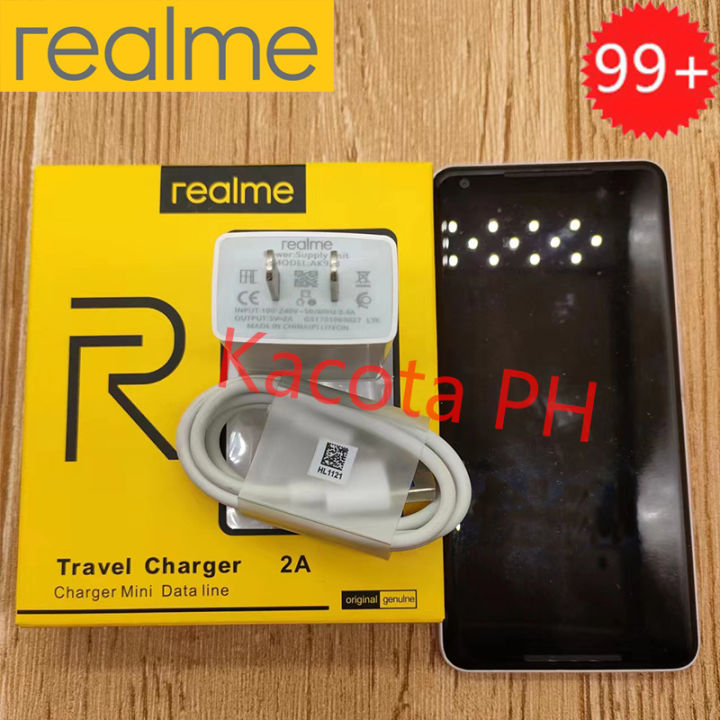 Realme Charger Original Fast Charger 18W Micro Usb+Type-C Cable For ...