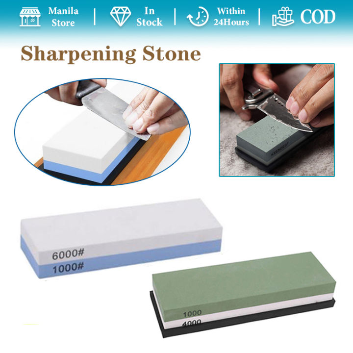 Sharpening Stone Whetstone Set Kitchen Knife Sharpener with Non-slip ...