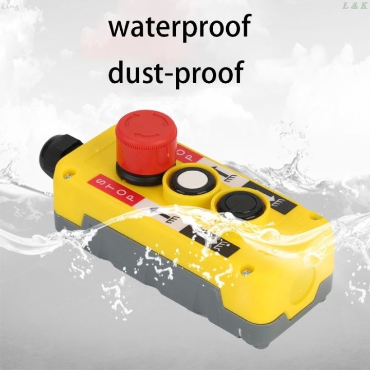 Waterproof Industrial Push Button Switch Emergency S For Electric Crane ...