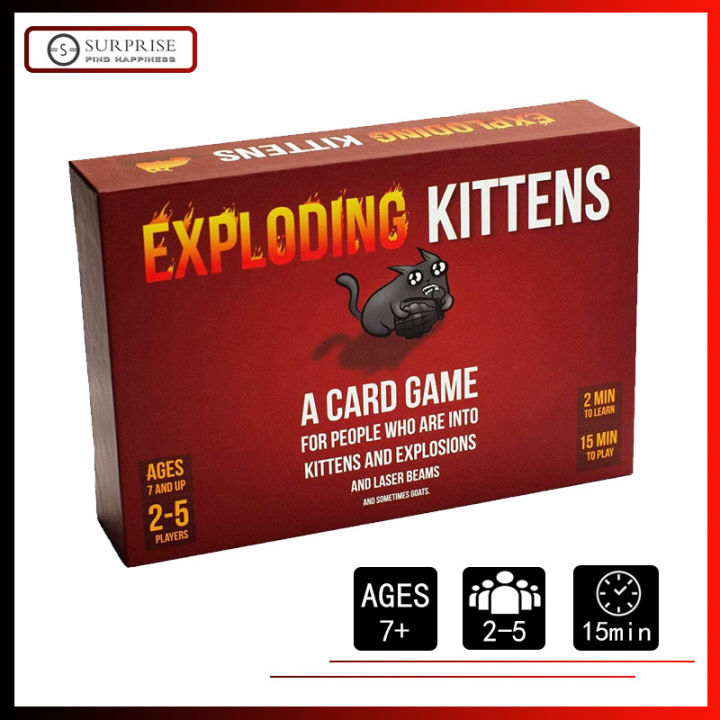 【Ready Stock】Card Game ：Exploding Kittens Toys Games About Kittens and ...