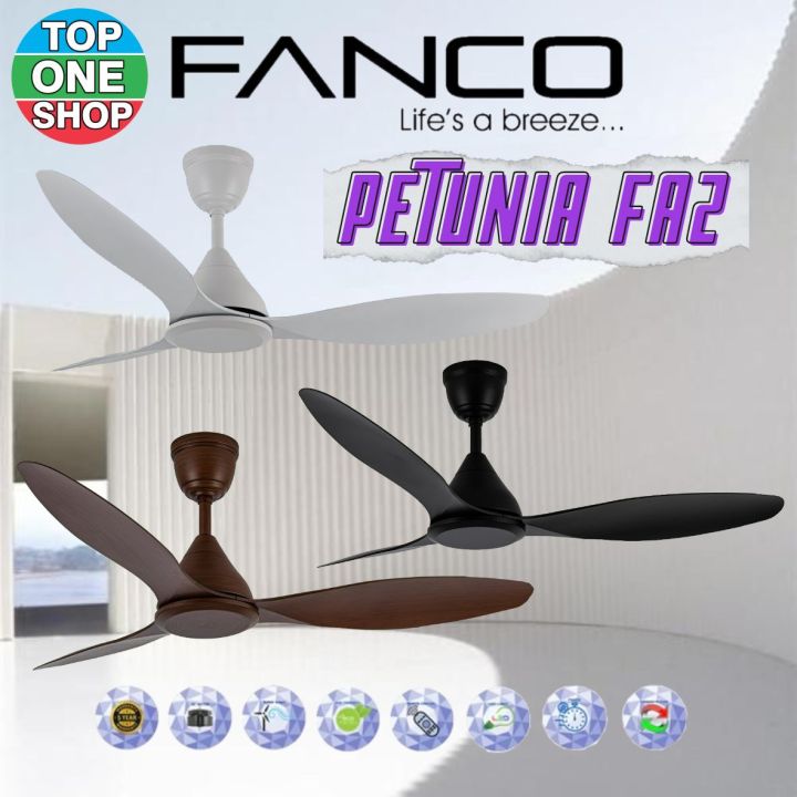 Fanco Petunia FA2 3 Blades 56 Inches DC Motor Ceiling Fan | Lazada
