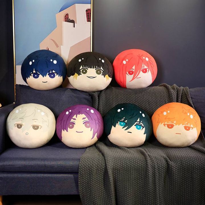 Cute BLUE LOCK Plush Dolls Throw Pillow Seishiro Reo Hyoma Rin Yoichi ...