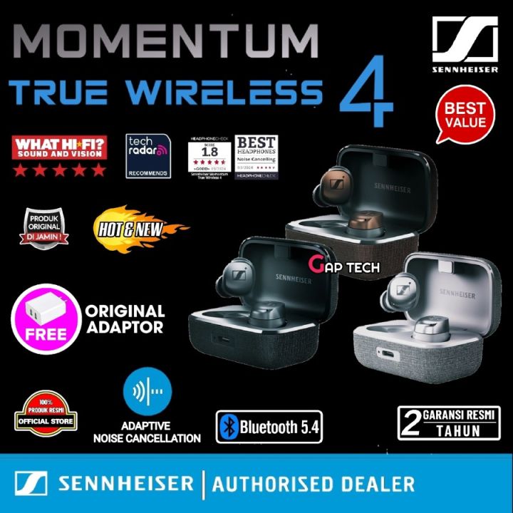 Sennheiser MOMENTUM True Wireless 4 / TWS 4 Premium Adaptive ANC TWS ...