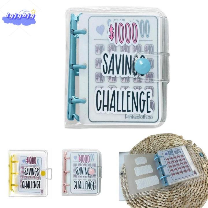 lgjghjg ipon challenge notebook 2025 PVC Money Saving Binder Mini $150 ...