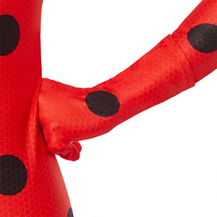 Factory children ladybug girl Reddy red black dot jumpsuit cos ...