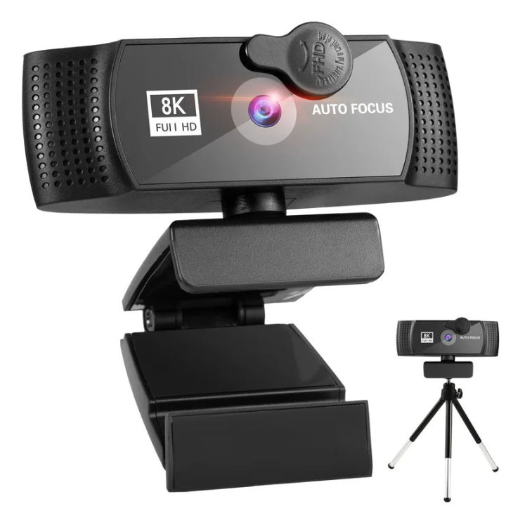 8K Webcam 4K 1080P Full HD Web Camera Auto Focus With Microphone USB ...