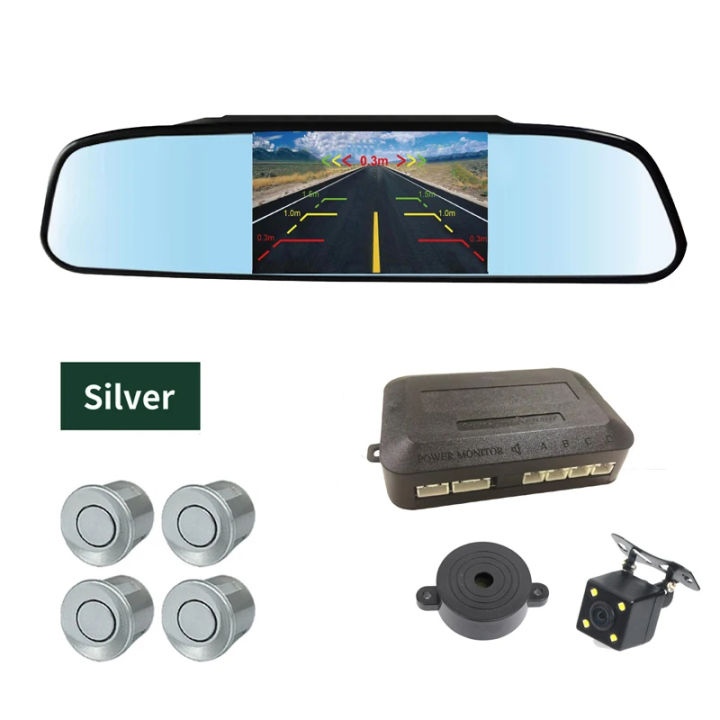 EKLEVA 3 in1 Video Parking Assistance Sensor Backup Radar With Rear ...