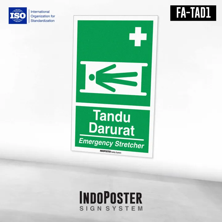 Stiker Safety Sign K3 ISO Tandu Darurat | Lazada Indonesia