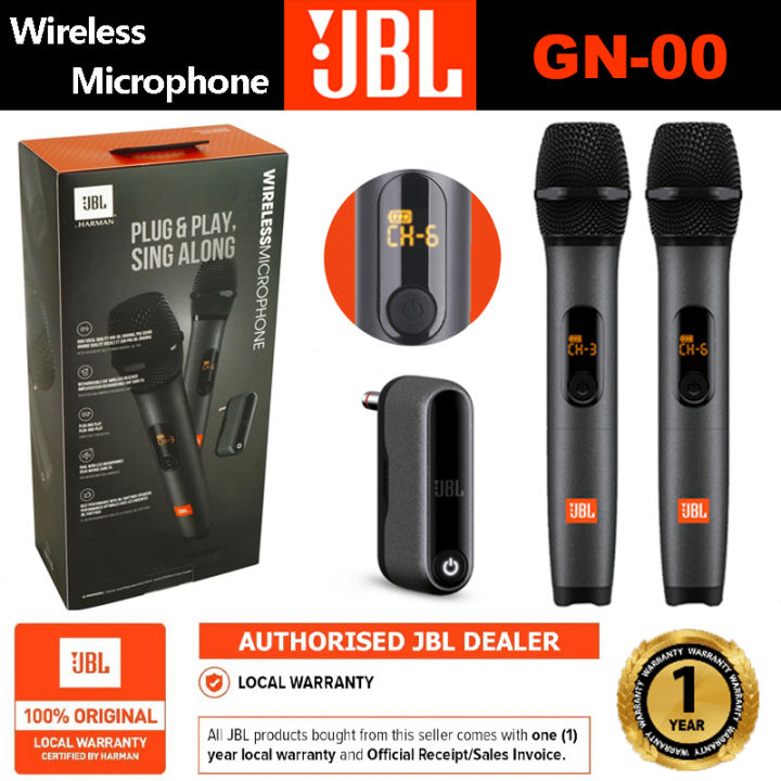 JBL Wireless Microphone for videoke UHF universal wireless mic with 2 ...