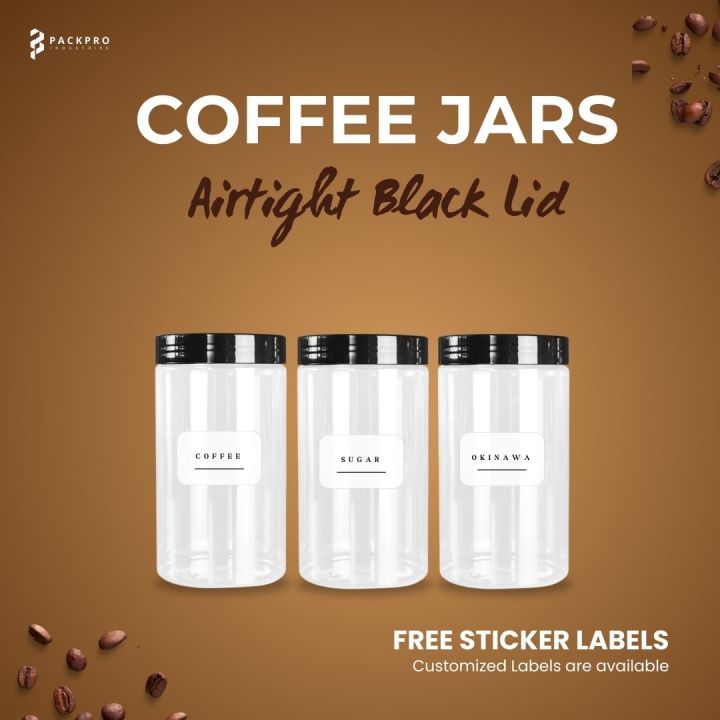 1-Liter Airtight Coffee Storage Jar – Modern Minimalist Design With ...