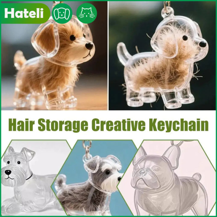 Smarttail Dog Hair Keychain Pendant Storage Box Pet Hair Hair Storage ...