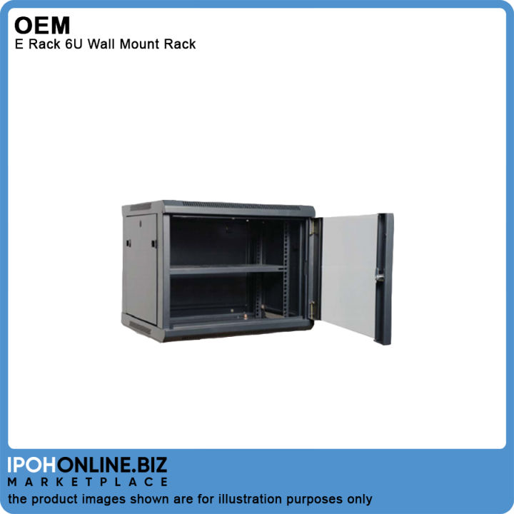 E Rack 6U Wall Mount Rack Equipment 540mm(W) X 500mm(D) X 320mm(H ...