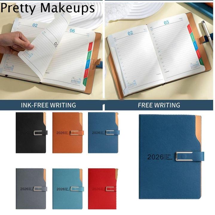 PRETTY 12 Months 2026 Schedule Planner Notepad 180 Pages English A5 ...
