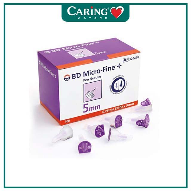 BD MICRO-FINE PEN NEEDLES 0.25MM (31G) X 5MM X 100S | Lazada