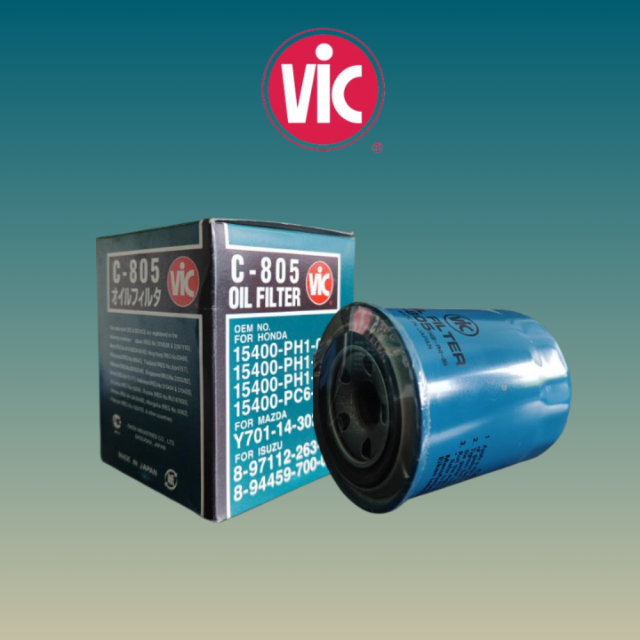 VIC Oil FIlter C-805 for Honda Accord 2.0 Exi F20B | Lazada PH