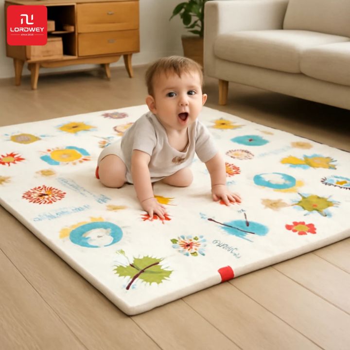 LORDWEY Baby Folding Home Crawling Mat Slip Play Mat Children's ...