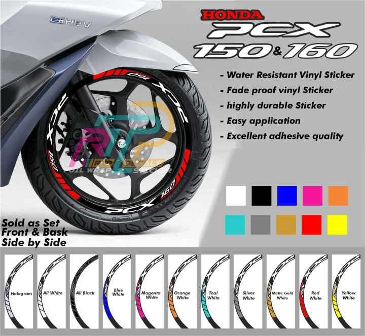 Honda PCX 150 & 160 Mags Sticker 4pcs Front & Back | Lazada PH