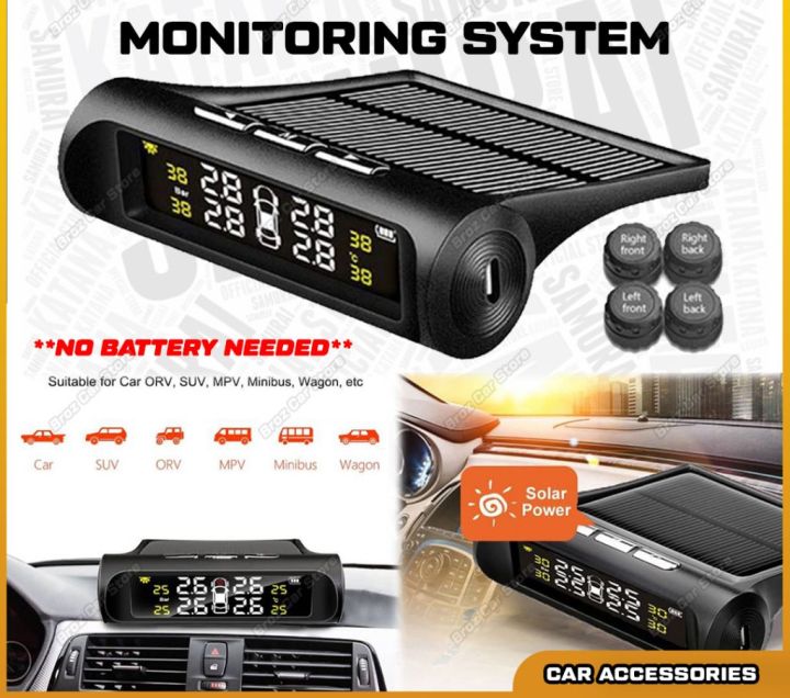 TPMS Tyre Pressure Monitor Security System Tester LCD Display Sensor ...