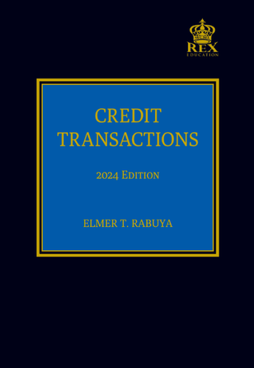 Credit Transactions (2024 Edition) by Elmer Rabuya (Cloth Bound ...