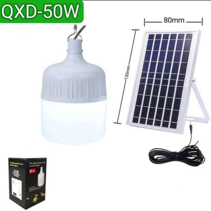 SOLAR LED Portable Solar Energy Panel Lighting System Camping Bulbs ...