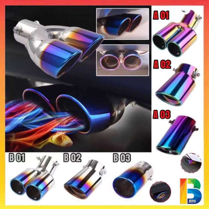 1PCS EXHAUST PIPE EXTENSION Rainbow Piping Ekzos Pipe Adjust Adjus Pipe ...