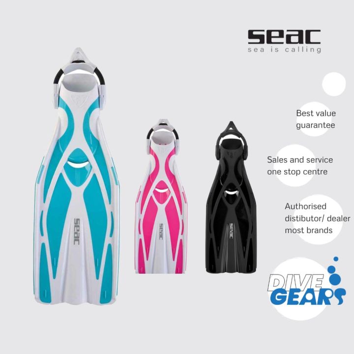 Seac F1 S fin & SEAC E-FOX Mask Scuba Diving Snorkeling Free Diving ...