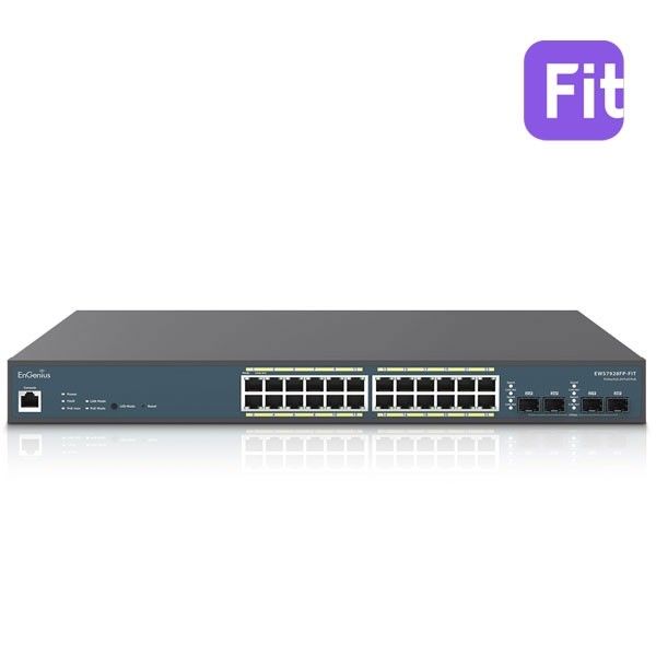 EWS7928FP-FIT Layer 2 plus switch comes with 4 SFP uplink ports and multiple management options ...