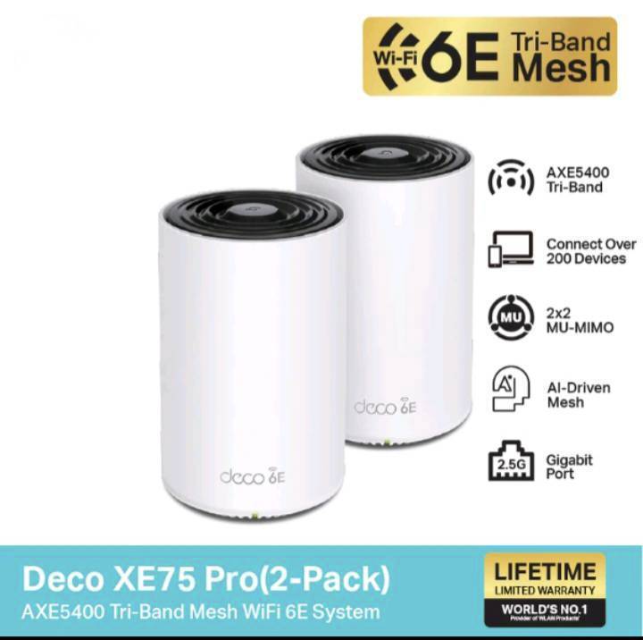 [New Wi-Fi 6E] TP-Link Deco XE75 Pro AXE5400 Tri-Band Mesh สัมผัสประสบการณ์ WiFi ใหม่ กับคลื่น ...