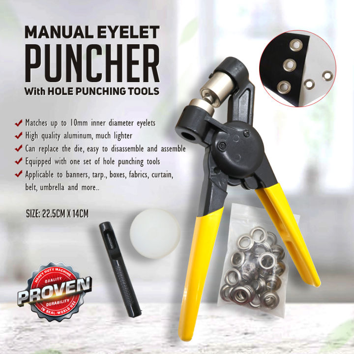 【Digiprints PH】 Manual Handheld Eyelet Puncher (10mm / Partner) | Lazada PH