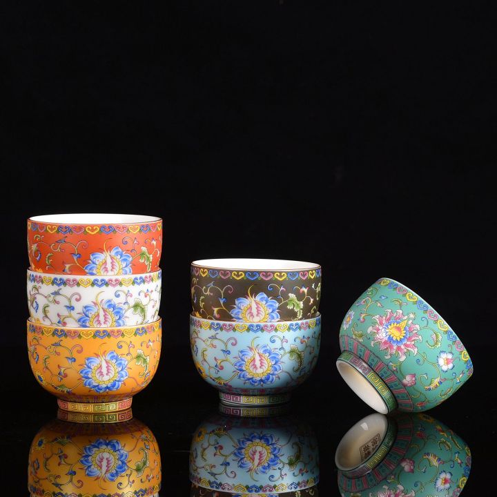 盛艺窑厂Cawan master enamel cawan pin besar kung fu teh sub -tea cawan ...