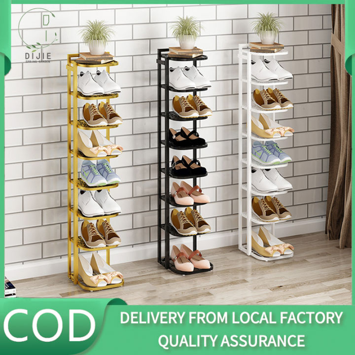 6 Layer Shoe Rack/ Tier Colored Stainless Steel Stackable Shoes ...