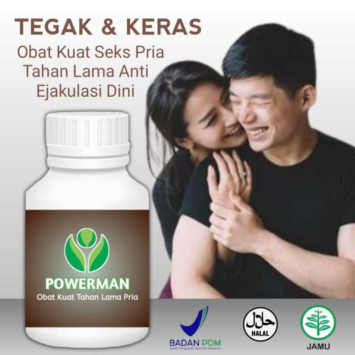 TERLARIS DAN ORIGINAL POWER MAN 30 KAPSUL OB4T HERBAL STAMINA PRIA DEWASA JAMU KUAT TAHAN LAMA ...