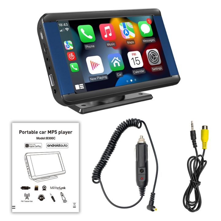 7 Inch Universal Wireless Carplay Android Auto Car Radio for-VW Nissan ...
