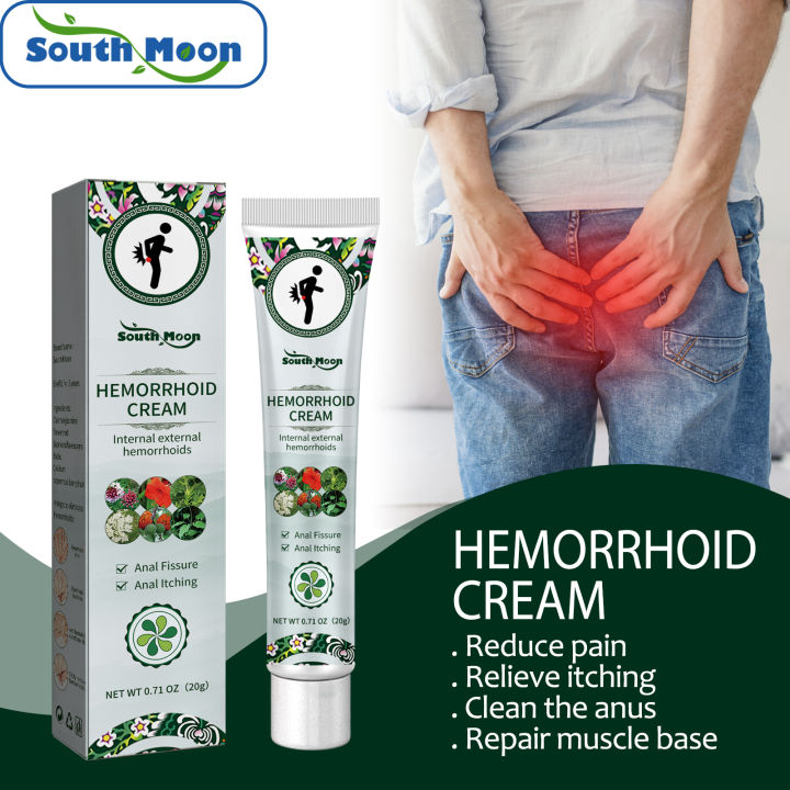 South Moon Hemorrhoids Cream Relieve Hemorrhoid Pain Herbal Internal External Hemorrhoid ...