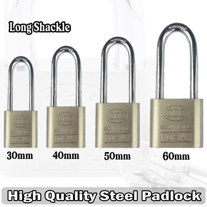 High Quality Hardened Steel Padlock (LONG) 5.0 Stainless Padlock High ...
