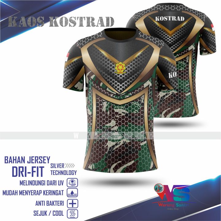 Kaos TNI Sublim / Kaos Jersey TNI AD / Kaos Army Fullprint / Kaos Olahraga / Kaos TENTARA ...