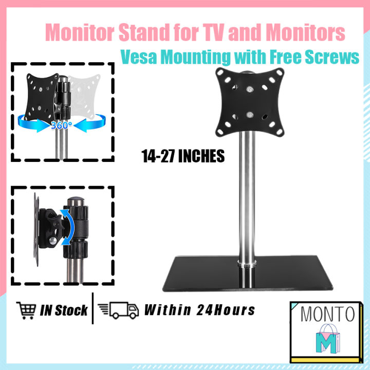Adjustable Monitor Stand Monitor Bracket with Vesa Mounting for TV and ...