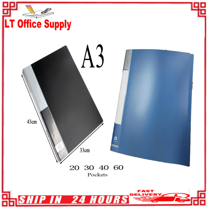 BENGE Office data display book plastic file folder with pocket Clear ...
