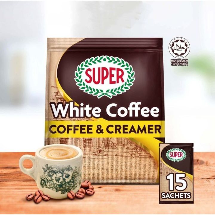 SUPER Instant White Coffee Mix x 15 Sachets - Classic / Brown Sugar ...