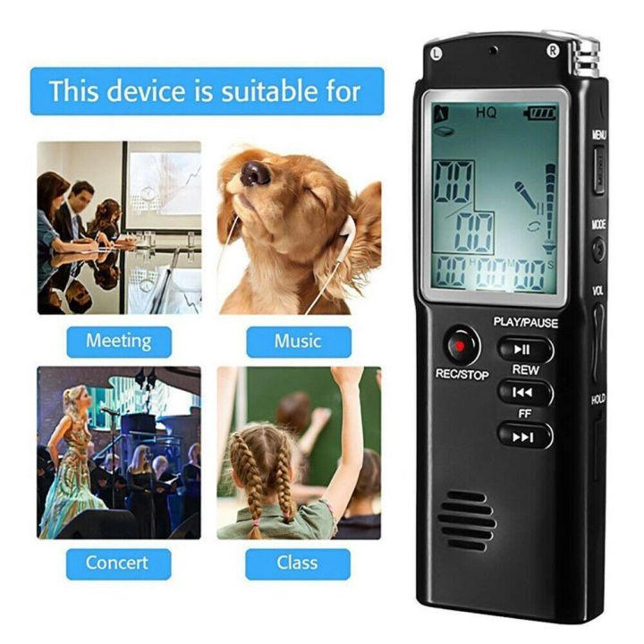 Digital Audio Voice Recorder USB Professional 96-Hour Recording Real ...