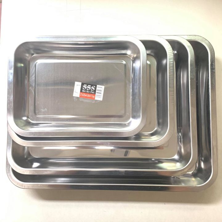 Stainless Food Tray/Serving Tray (1PC ONLY) | Lazada PH
