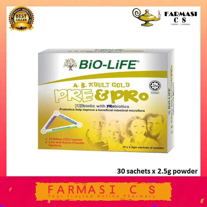 Bio-Life AB Adult Gold Pre & Pro 30s EXP:01/2026 [Bio Life Biolife ...