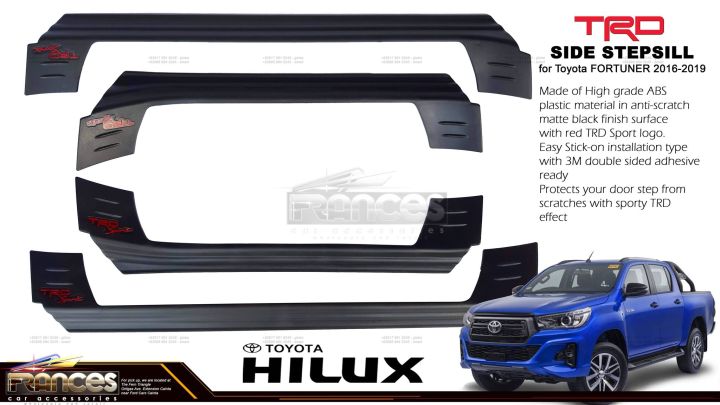 TOYOTA HILUX J E G CONQUEST 2016 to 2025 TRD SIDE STEPSILL ( hilux ... TOYOTA HILUX J E G CONQUEST 2016 to 2025 TRD SIDE STEPSILL ( hilux ...